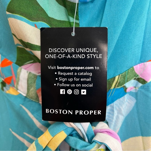 Boston Proper | Pants & Jumpsuits | Boston Proper Tropical Forest Slit ...